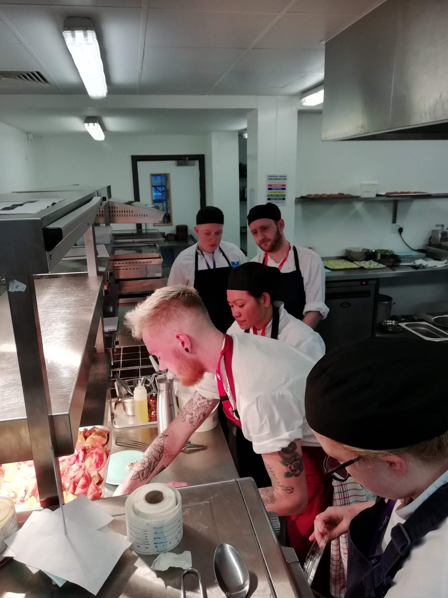 Chef James Sullivan serves up skills masterclass for catering students